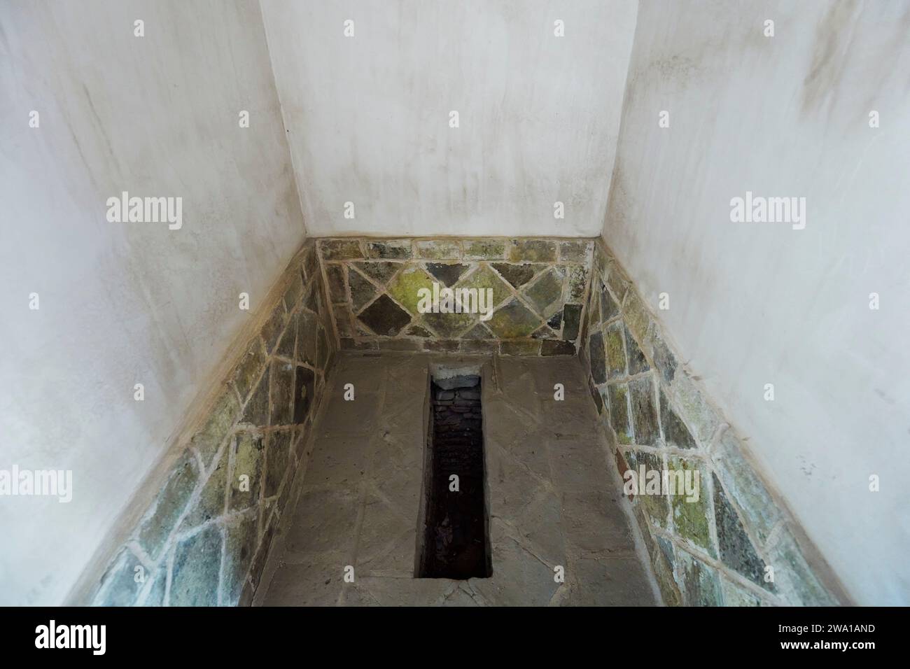 Traditional Persian squat toilet in the Tabatabaei House, a historic ...