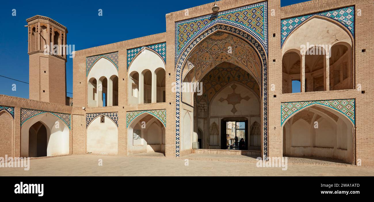 Panoramic view of the main entrance gate of the 18th century Agha ...