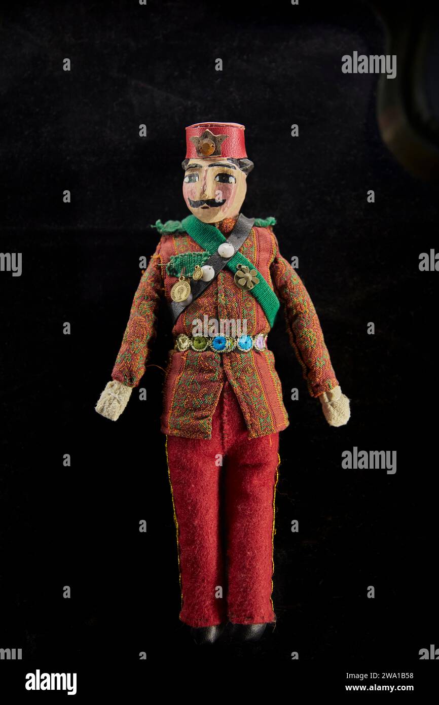 19th century Persian puppet from Nain representing the Prince Farrokh ...