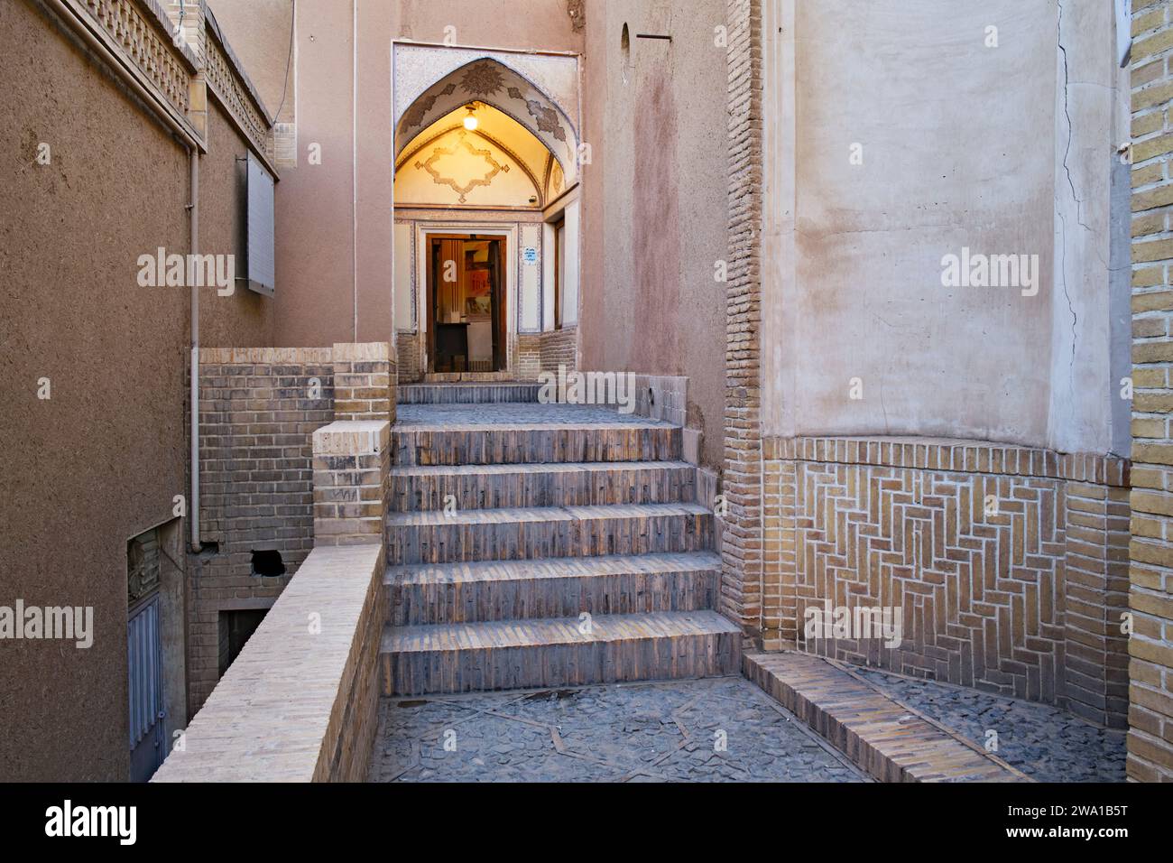 Entranceway and front door of the Taj House, historic 19th century ...
