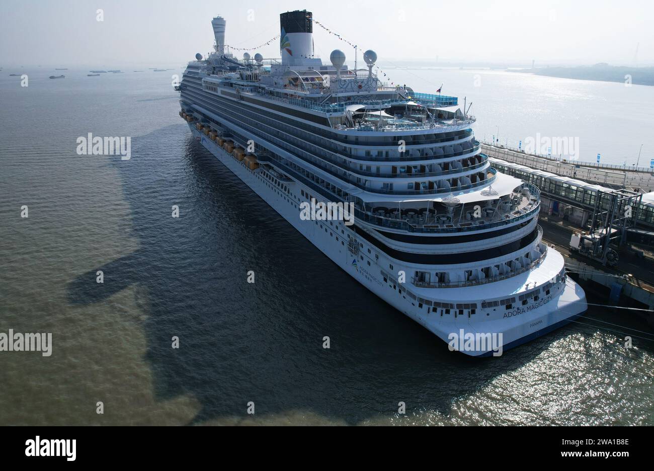 SHANGHAI, CHINA - JANUARY 1, 2024 - Adora Cruises, the first Chinese ...