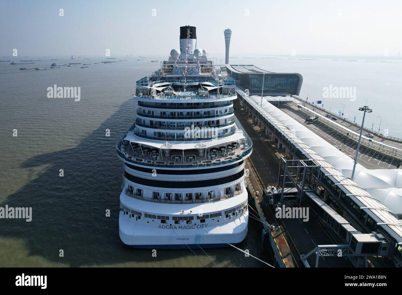 SHANGHAI, CHINA - JANUARY 1, 2024 - Adora Cruises, the first Chinese ...