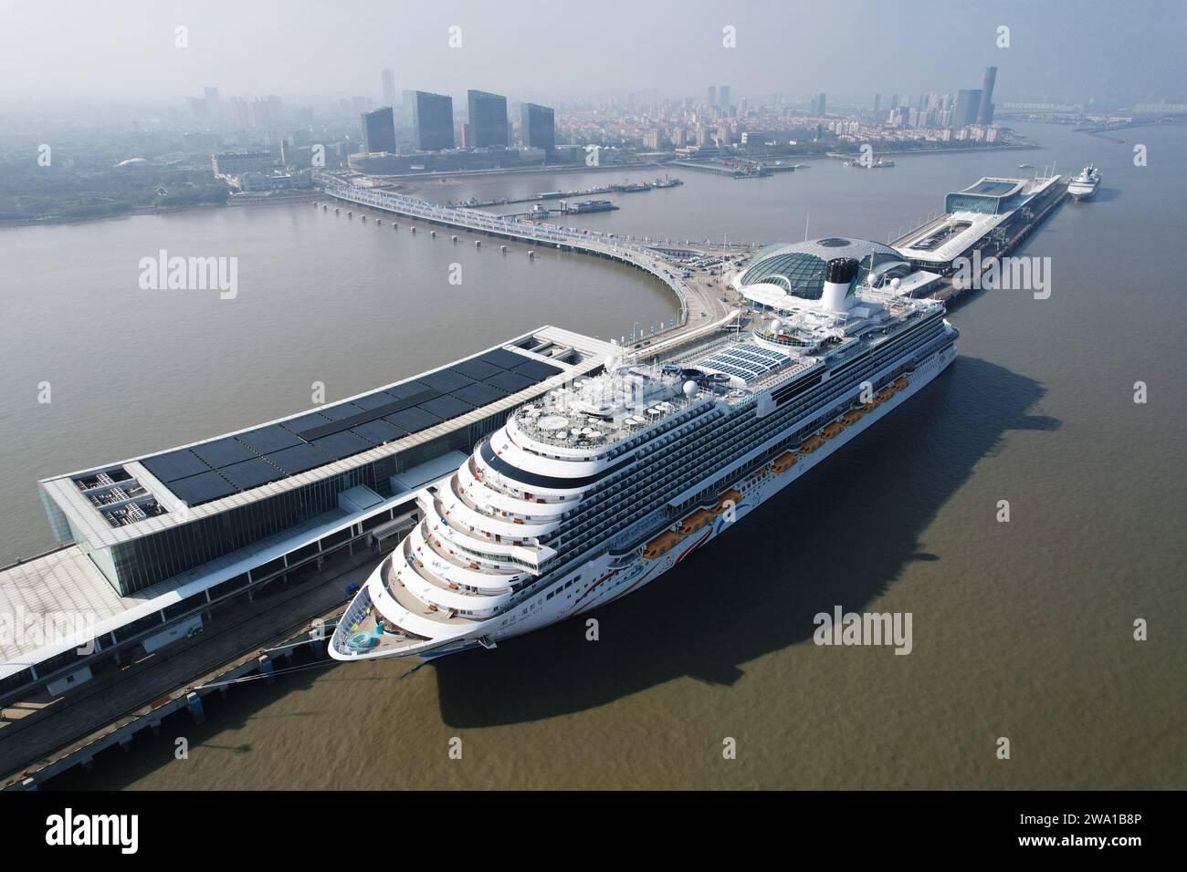 SHANGHAI, CHINA - JANUARY 1, 2024 - Adora Cruises, the first Chinese ...