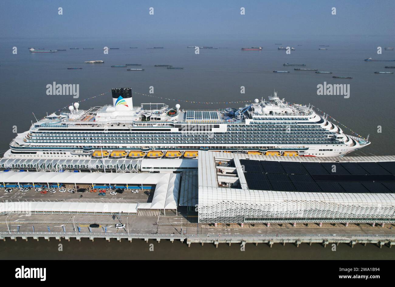 SHANGHAI, CHINA - JANUARY 1, 2024 - Adora Cruises, the first Chinese ...