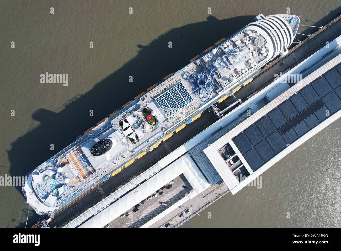 SHANGHAI, CHINA - JANUARY 1, 2024 - Adora Cruises, the first Chinese ...