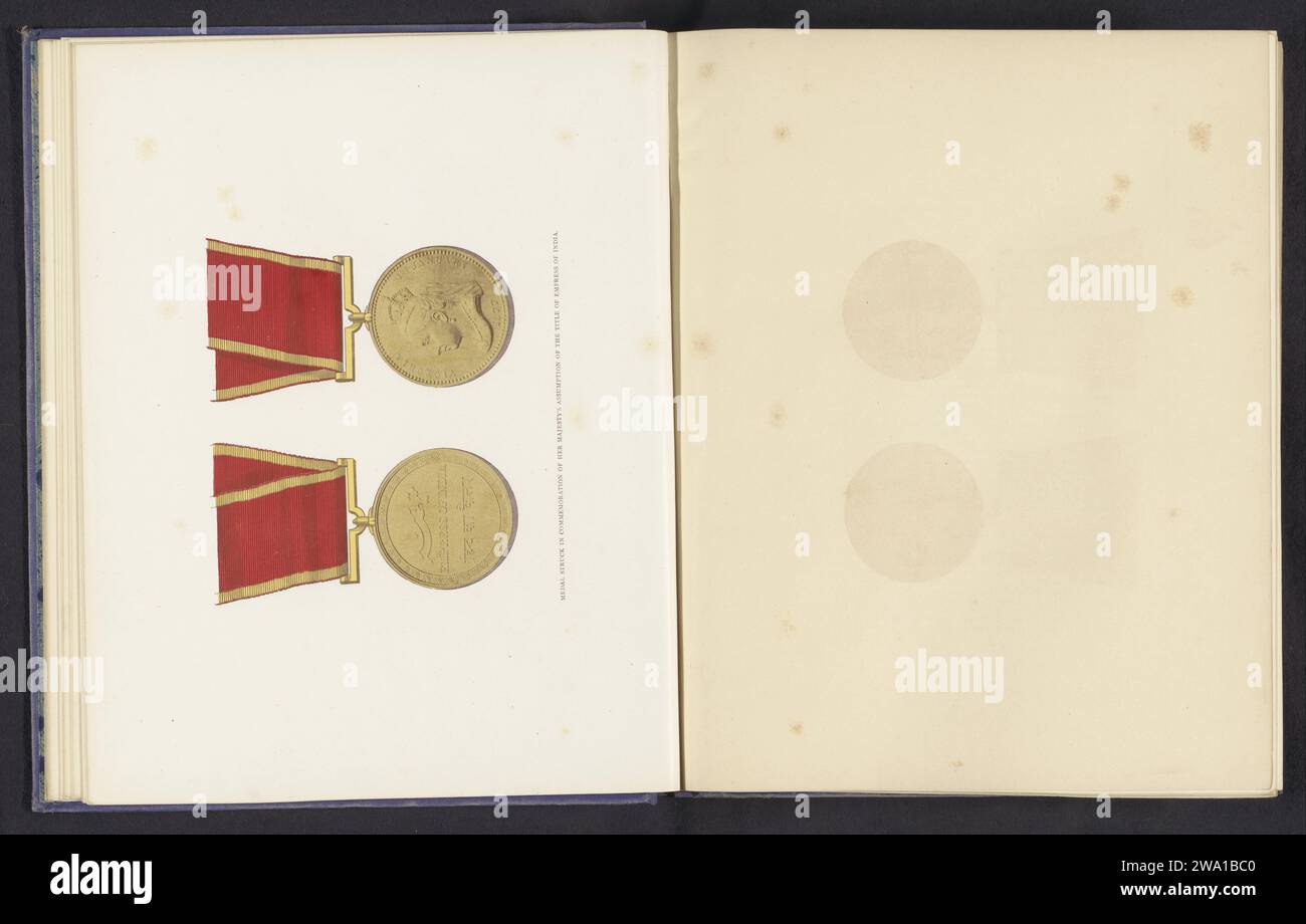 Front and back of a medal in honor of the appointment of Victoria to ...