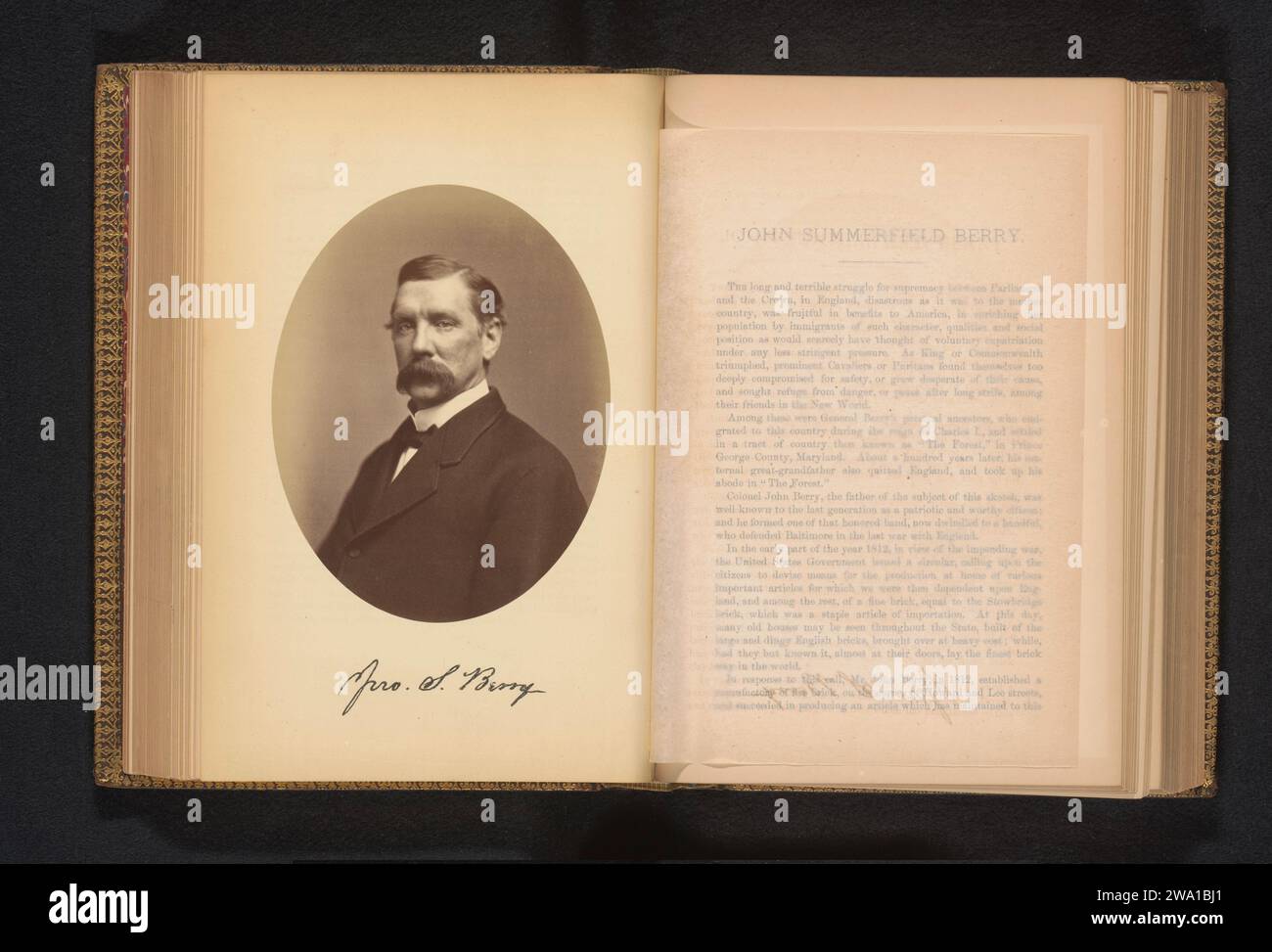 Portret van John Summerfield Berry, Bendann Bros., c. 1866 - in or ...