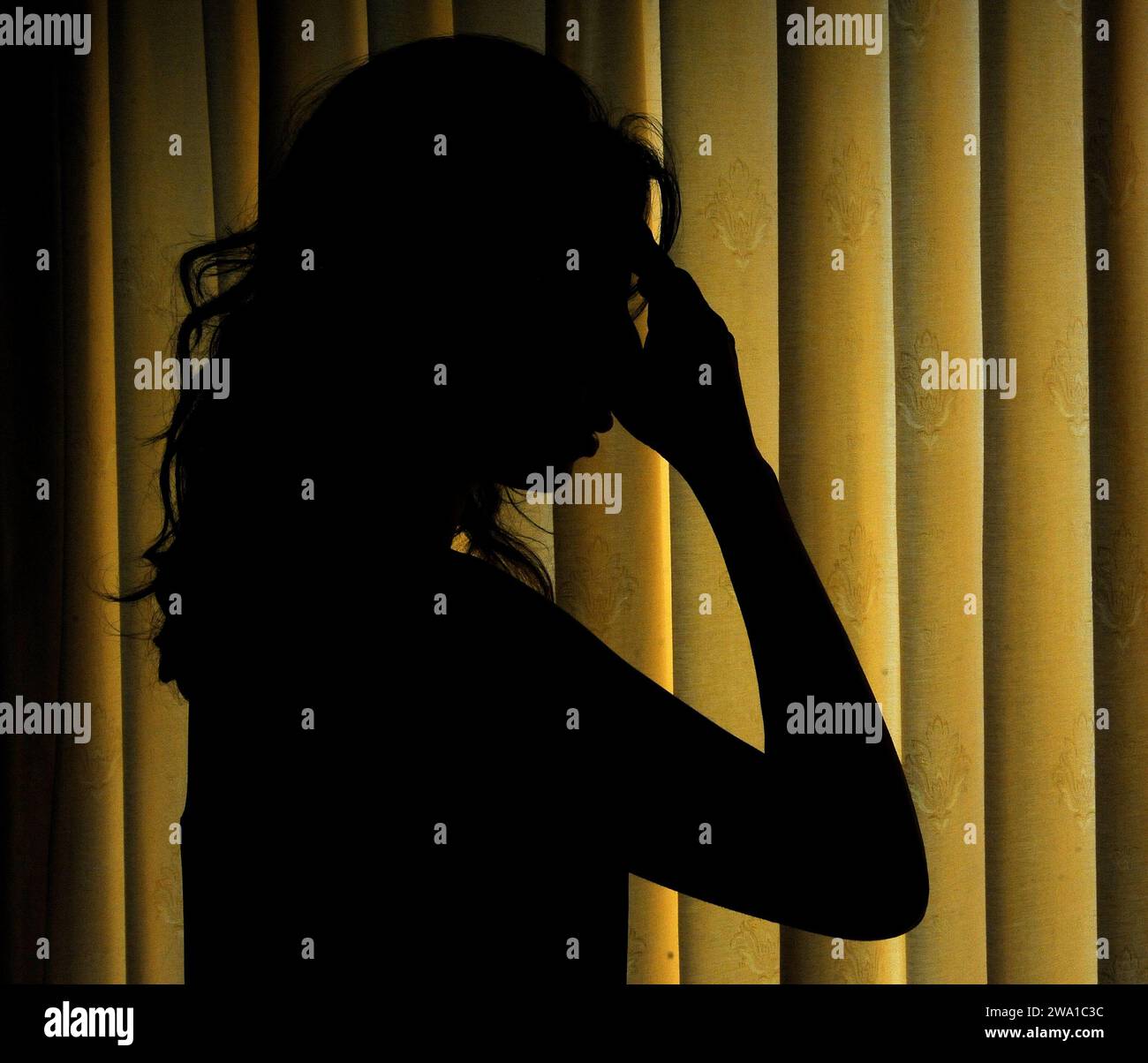 PICTURE POSED BY MODEL. File photo dated 31/07/14 of a woman acting out ...