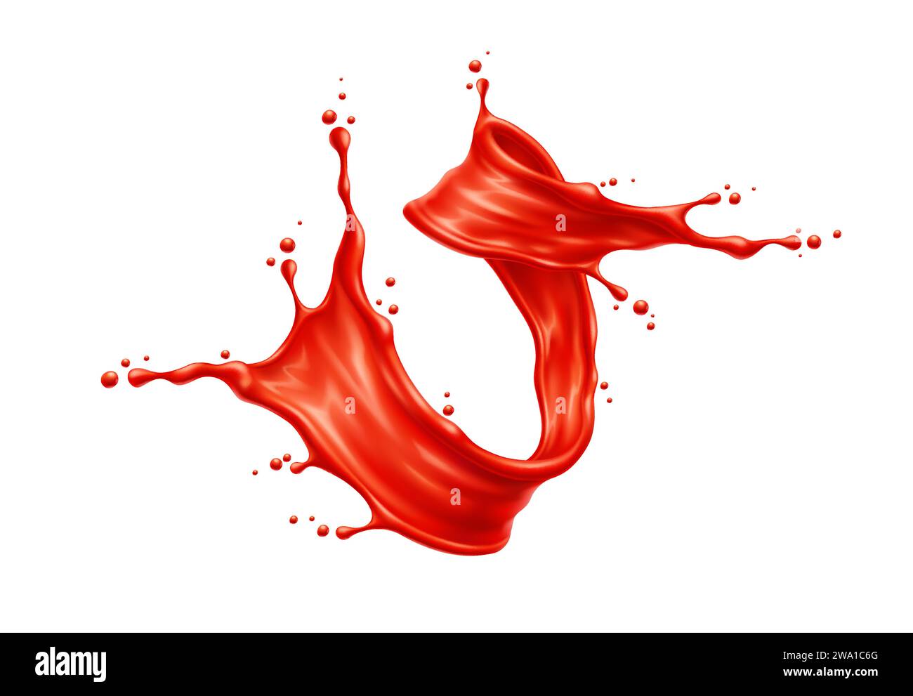 Red sauce splatters Stock Vector Images - Alamy