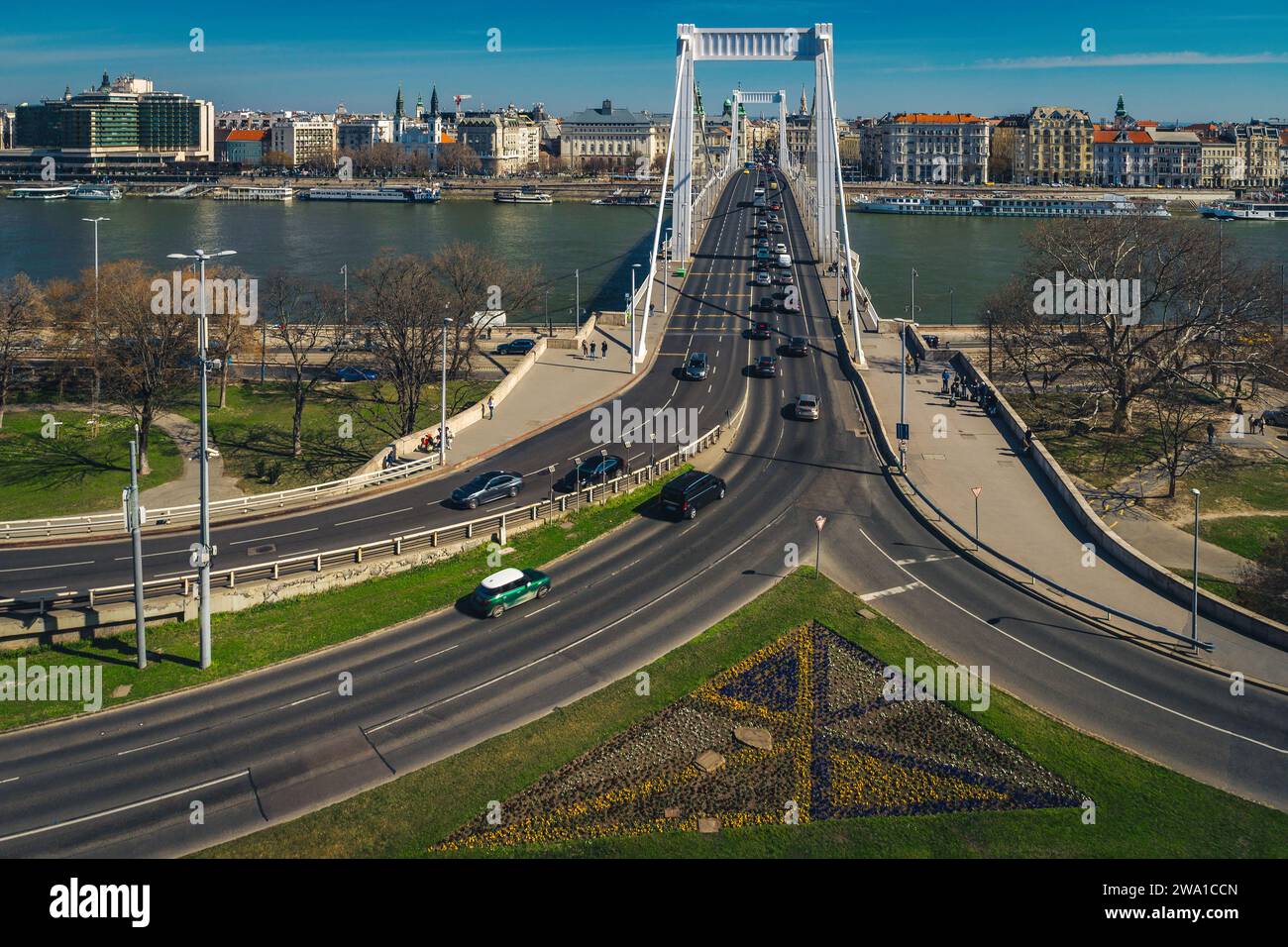 One of the most beautiful view from the citadel with Elizabeth bridge ...
