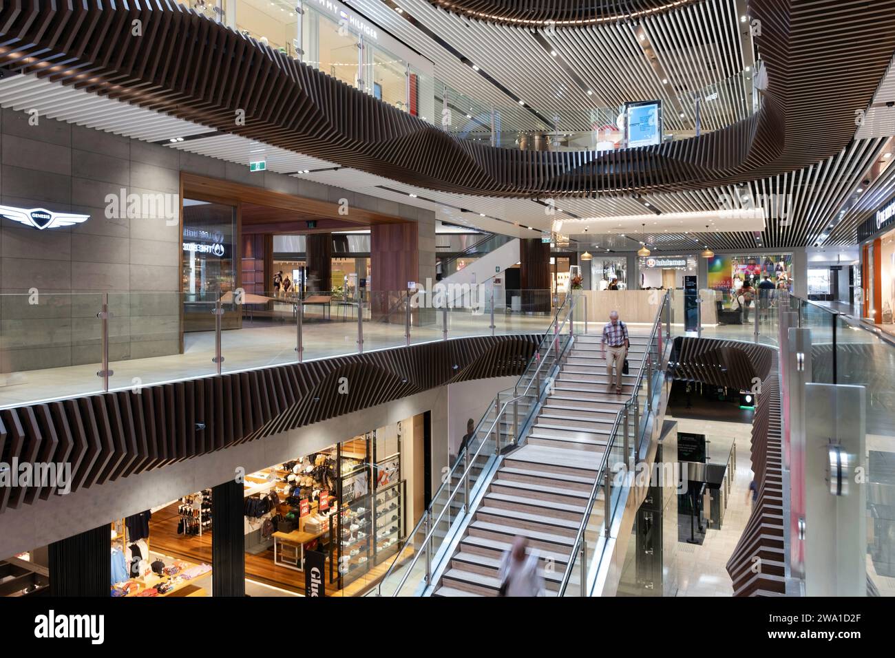 Interior of Emporium Melbourne, a luxury shopping centre with flagship ...
