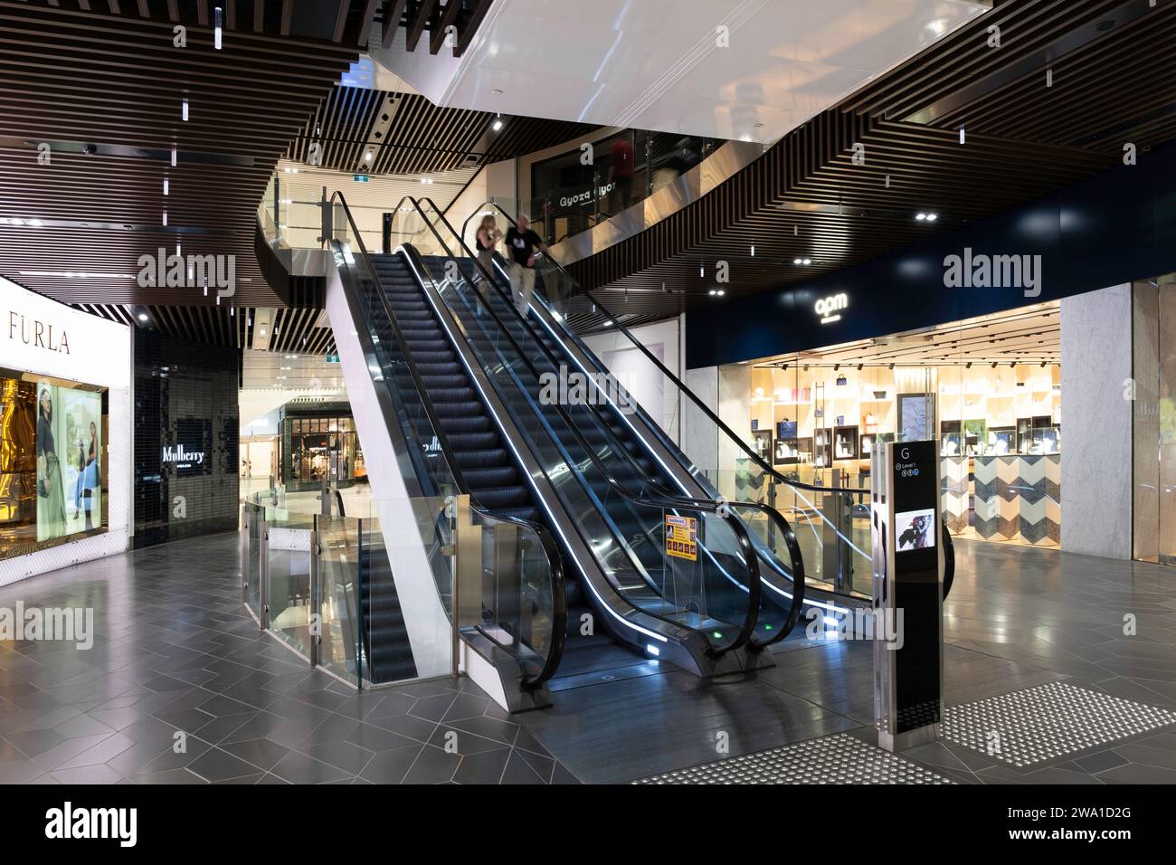 Interior of Emporium Melbourne, a luxury shopping centre with flagship ...