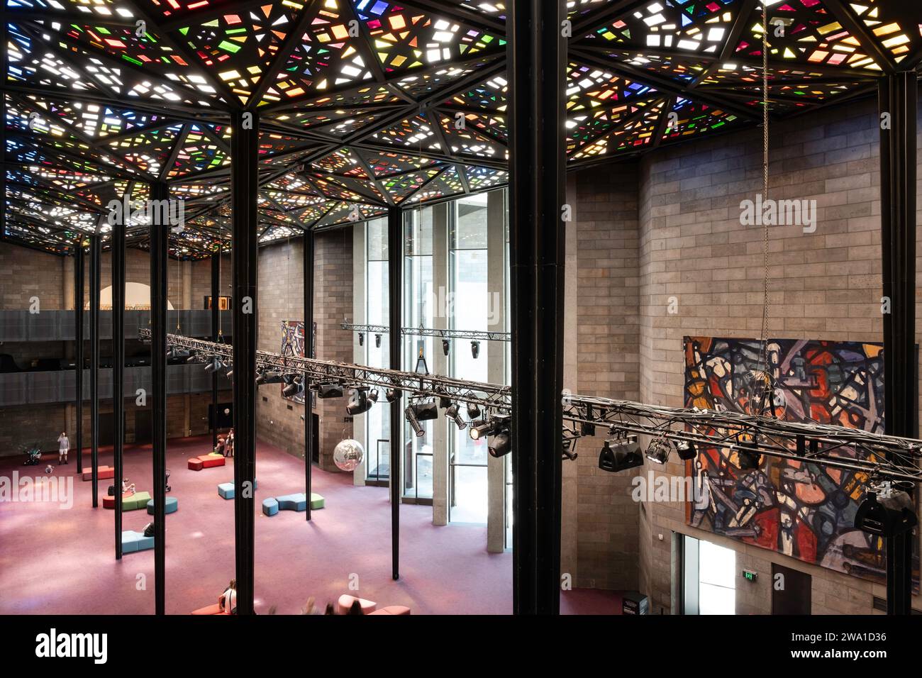 Great Hall underneath world's largest iconic stained-glass ceiling in ...