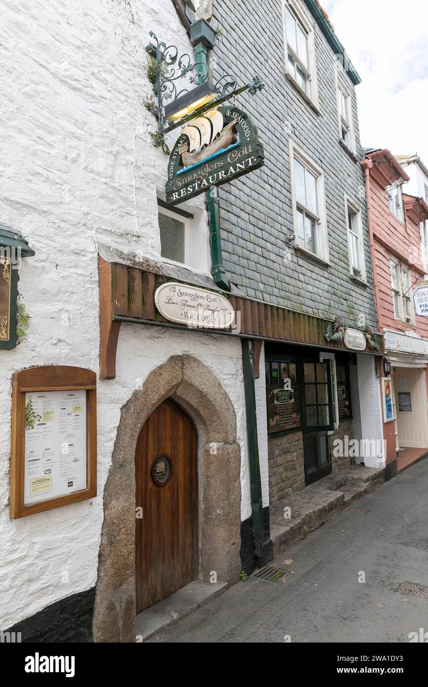 Smugglers Cott seafood and steak restaurant in Looe Cornwall, built in ...