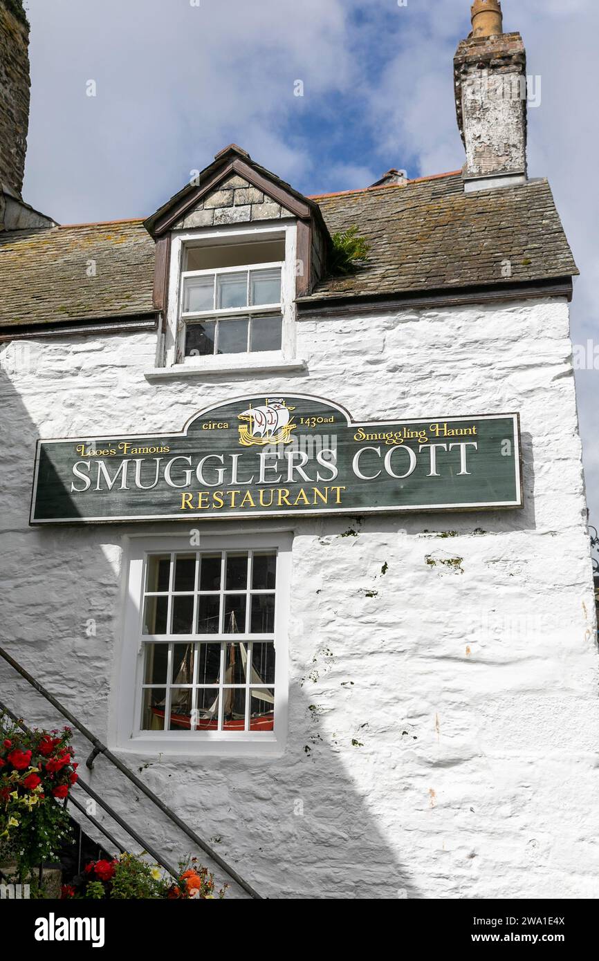 Smugglers Cott seafood and steak restaurant in Looe Cornwall, built in ...