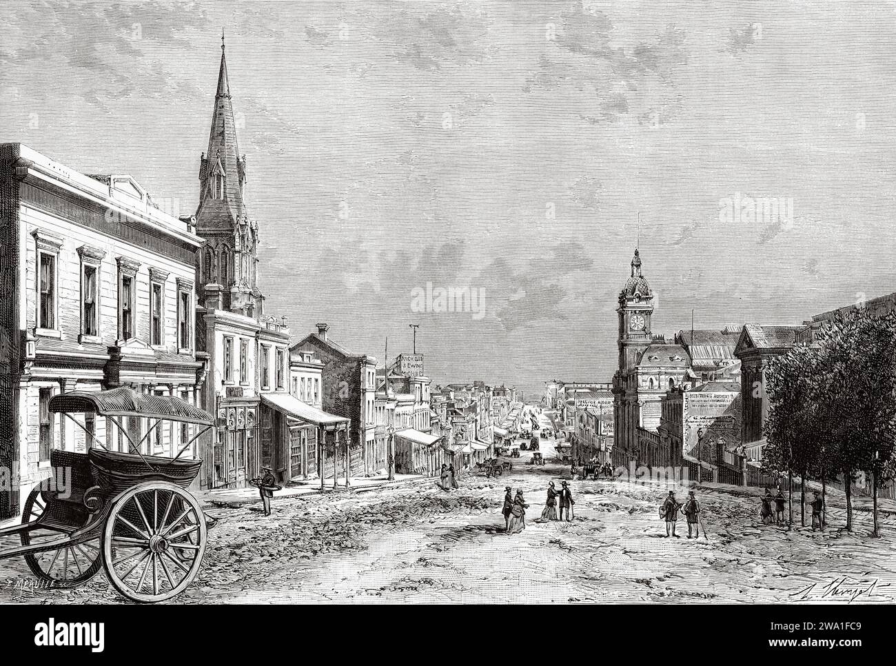 Collins Street, Melbourne, Victoria. Australia. Six Months in Australia ...