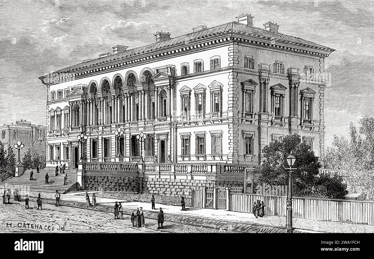 Victorian State Treasury building, Spring Street, Melbourne. Victoria ...