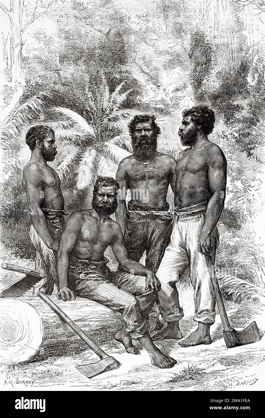 Australian aborigines in Coranderrk, Victoria, Australia. Six Months in ...