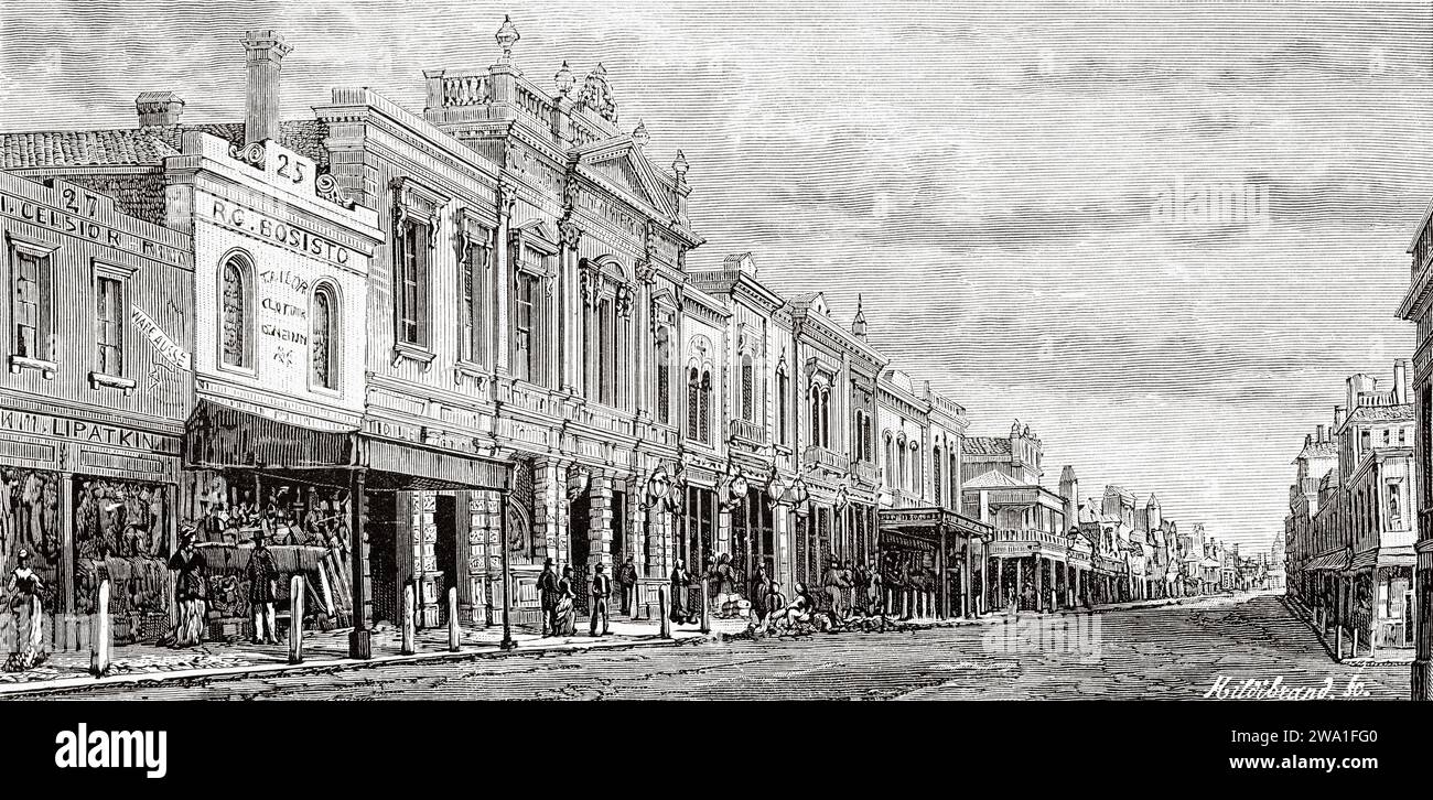 Hindley Street, Adelaide City. South Australia. Six Months in Australia ...