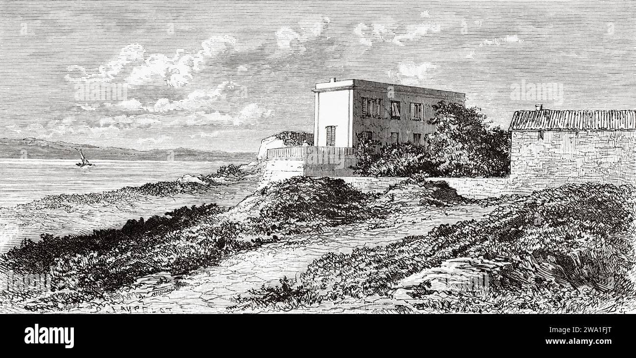 House island sea 19th century hi-res stock photography and images - Alamy