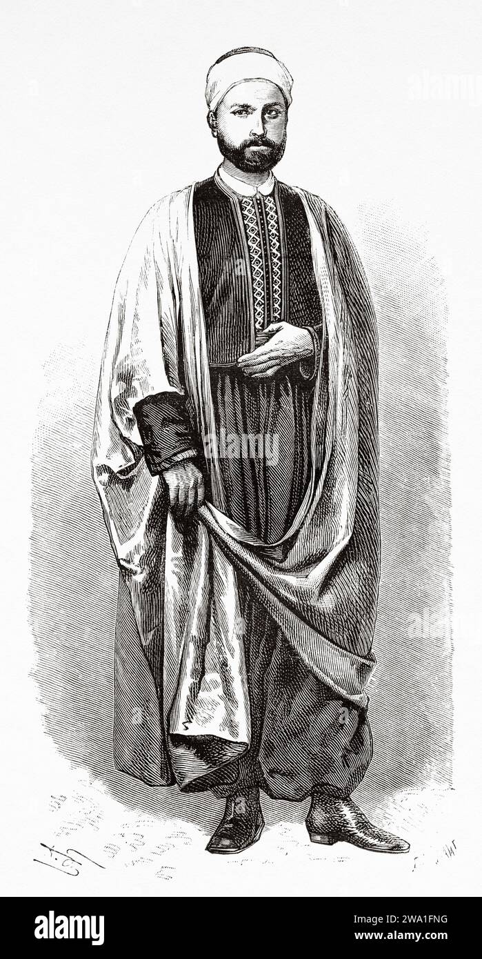 Arab merchant from Beirut, Lebanon. Travel to Syria 1875-1878 by ...
