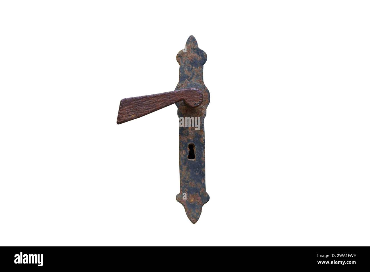 Vintage door handle close up Cut Out Stock Images & Pictures - Alamy