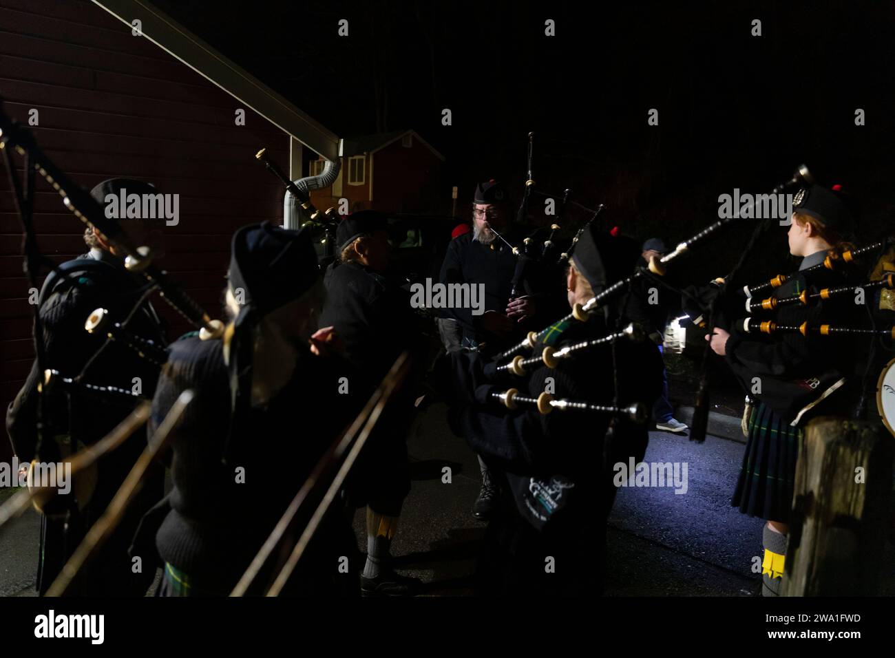 Tartan kilts new year hi-res stock photography and images - Alamy