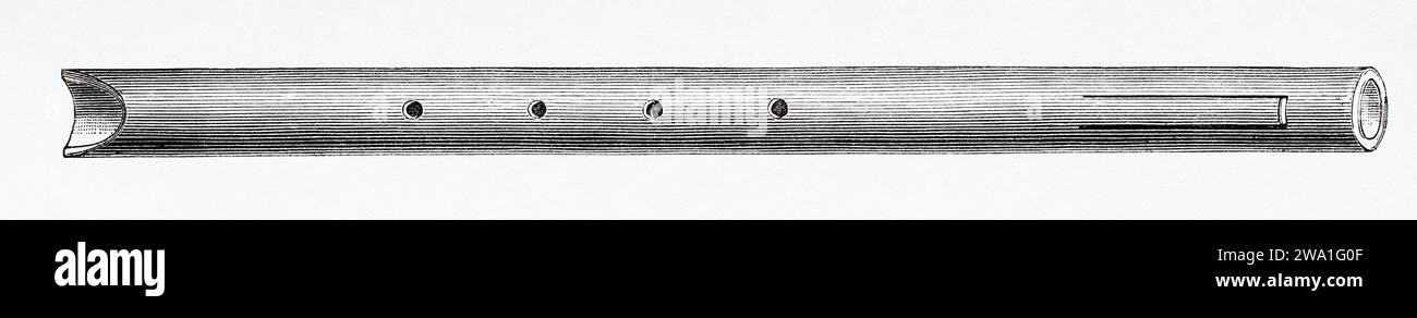Traditional Bamboo Flute of the Laotians people, Laos. Southeast Asia ...