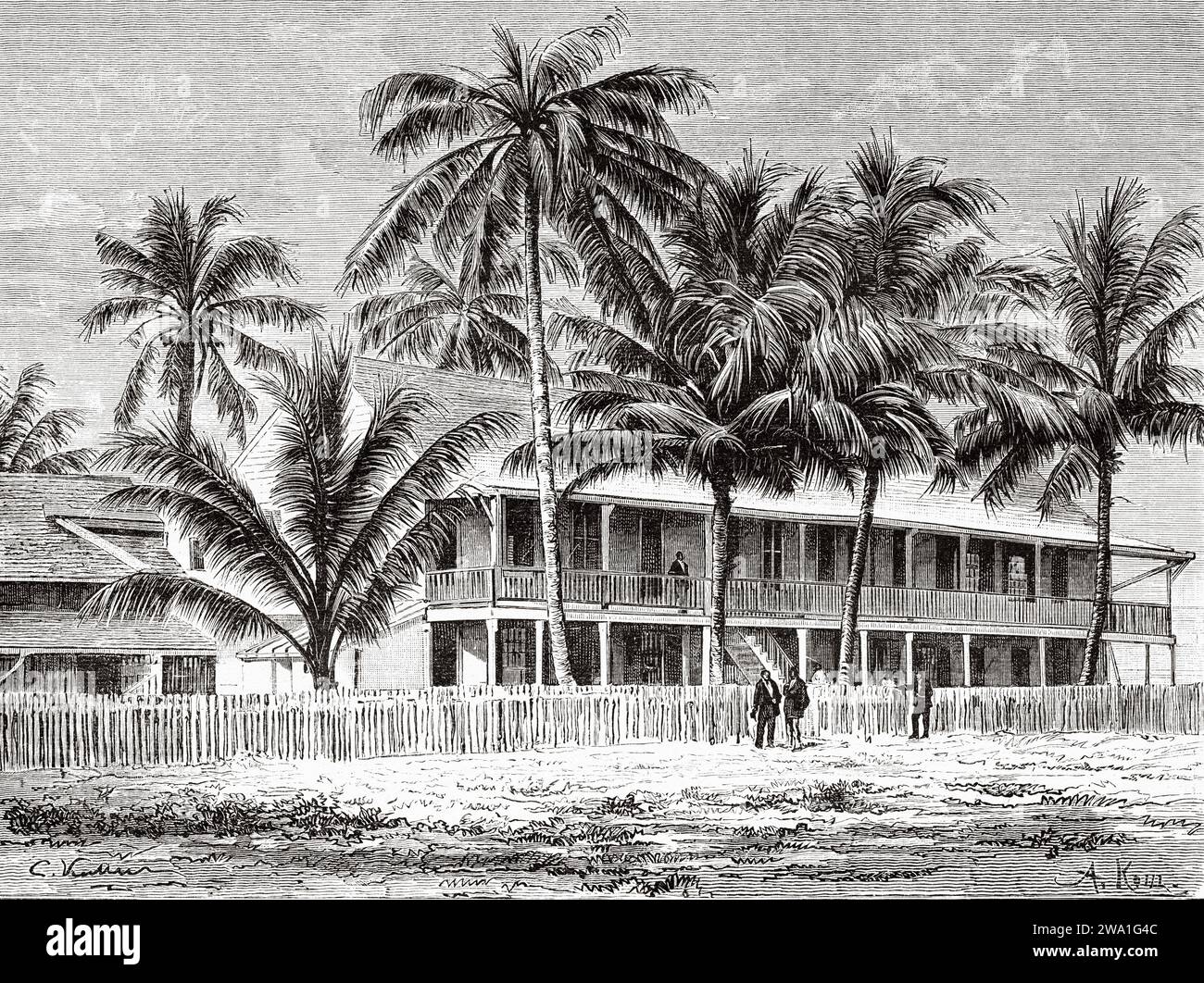 Washington Hotel, Colón, Republic of Panama. Central America ...