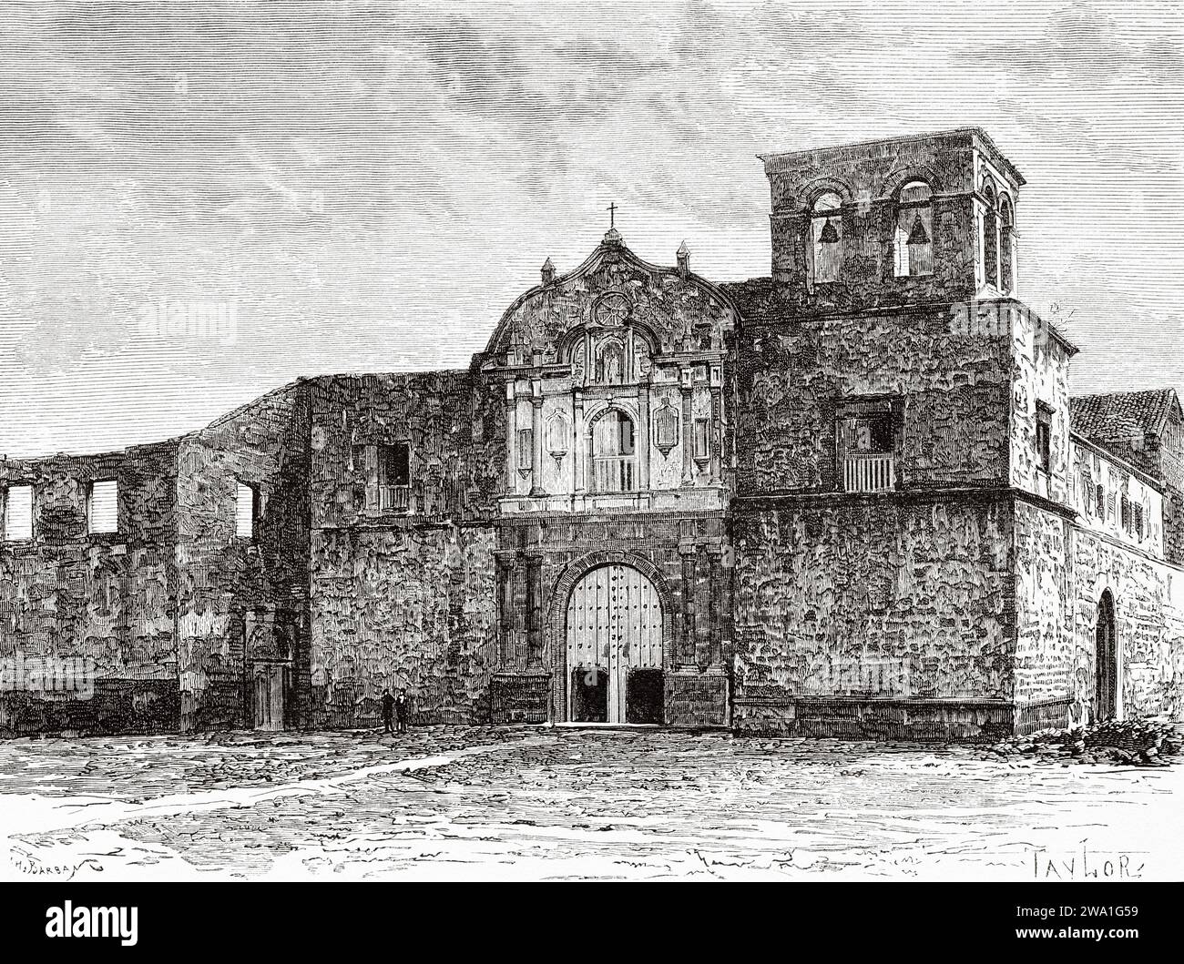 Old Church of San Francisco, old Panama City. Republic of Panama ...