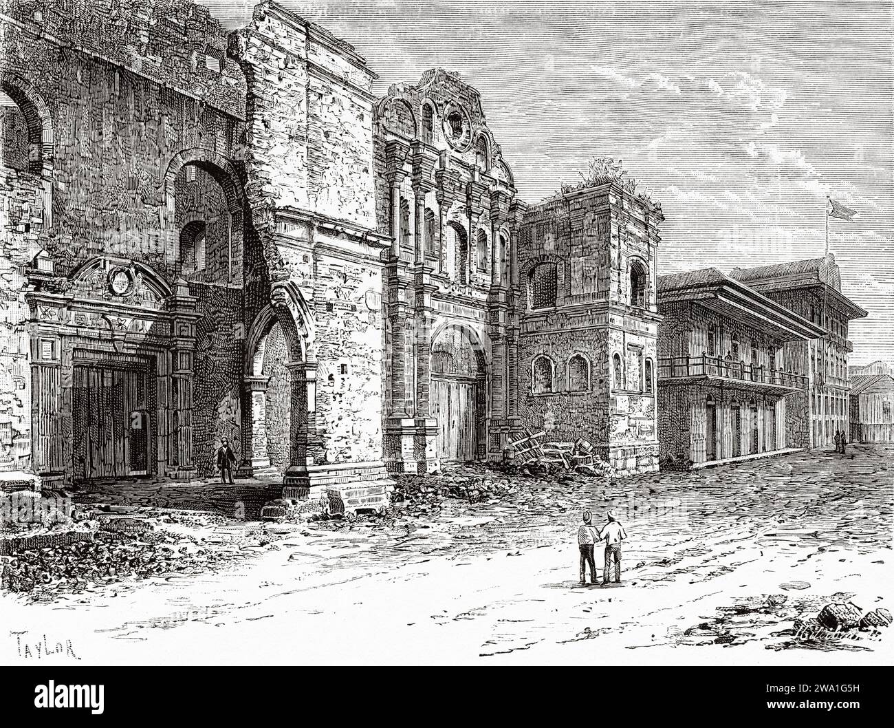 Convent of La Compañia de Jesus ruins, Casco Viejo. Panama City ...