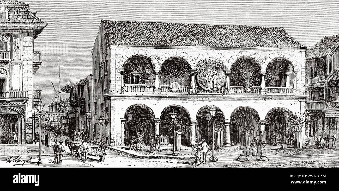 Old Cabildo of Panama city. Republic of Panama. Central America ...