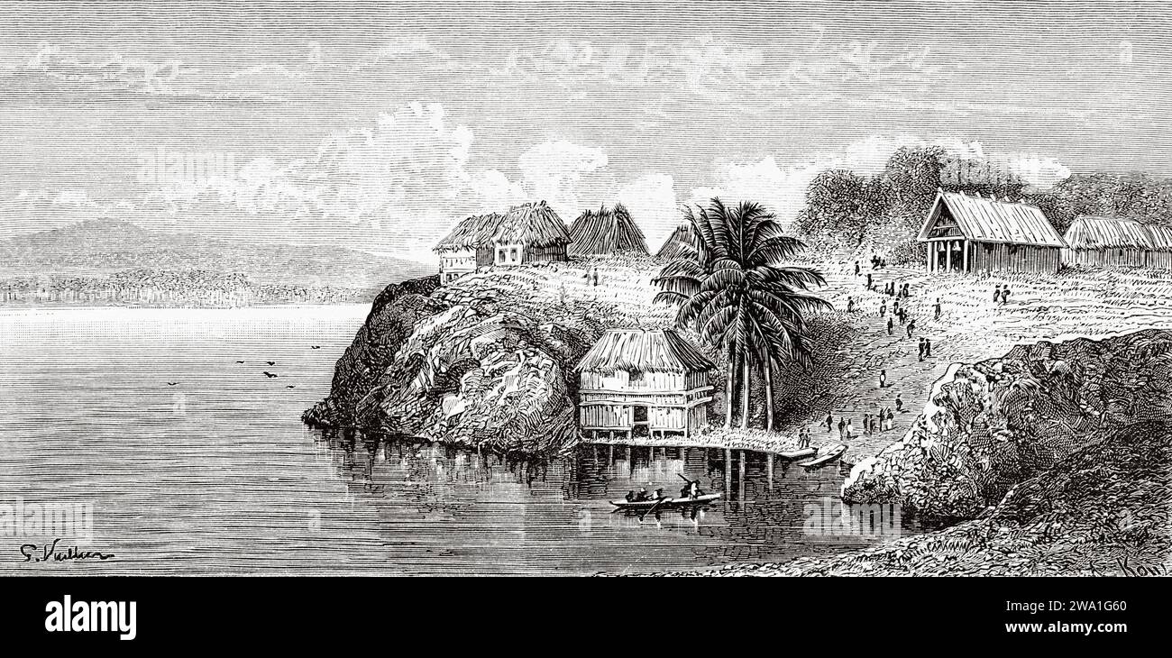 Town of Chepigana, corregimiento of the district of Chepigana in the ...