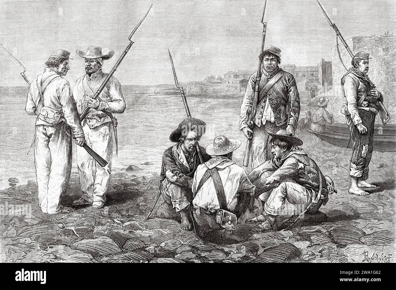 Soldiers of the National Army, Panama. Republic of Panama. Central ...