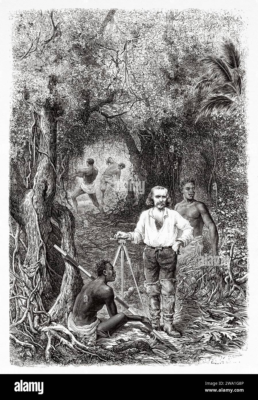 The explorer Lamarche in La Trocha, province of Darién, Republic of ...