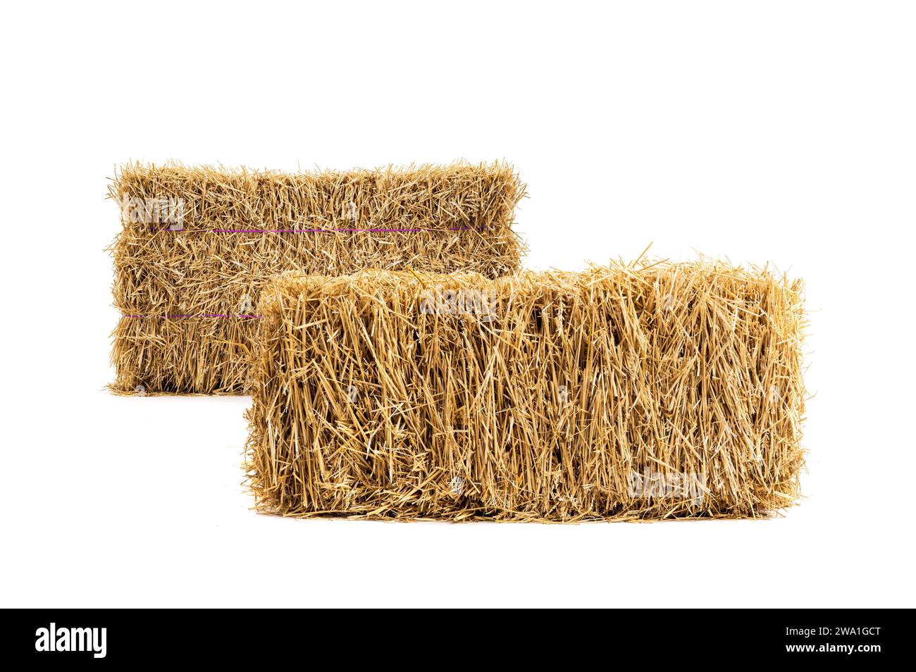 dry haystack isolated on white background Stock Photo - Alamy
