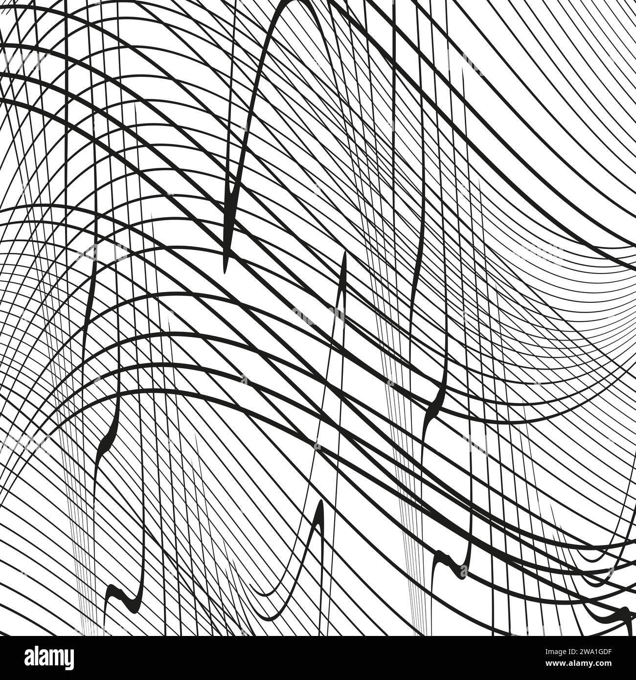 Isolated ink lines on a white background. Modern Illustration set of ...