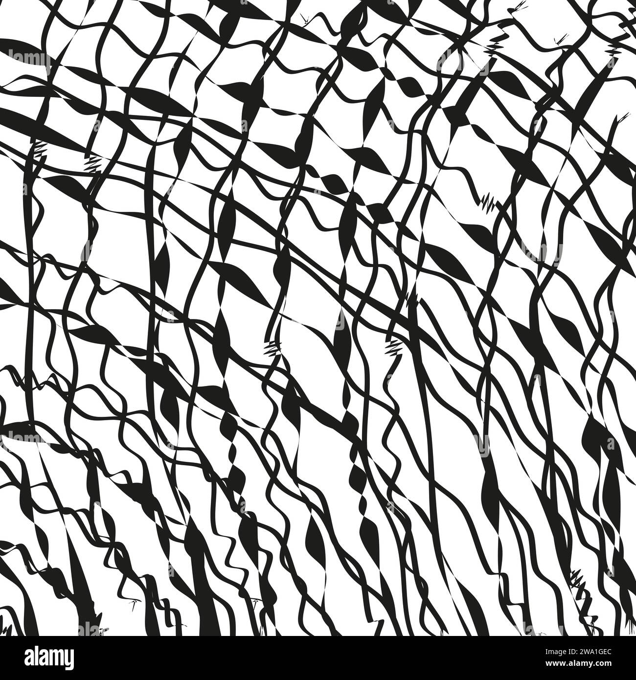 Isolated ink lines on a white background. Modern Illustration set of ...