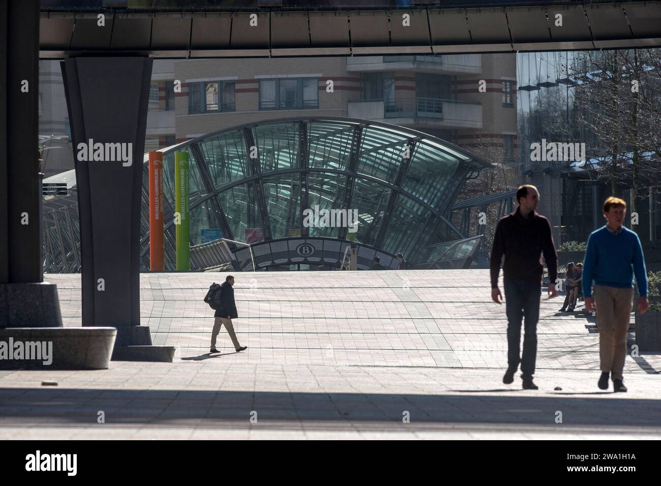 Esplanade Solidarnosc du Parlement Europeen and Simone Veil Agora ...