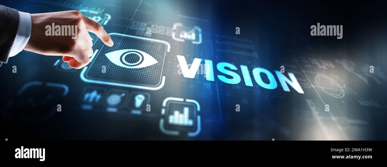 Vision Direction Future Business Inspiration Motivation Concept Stock ...