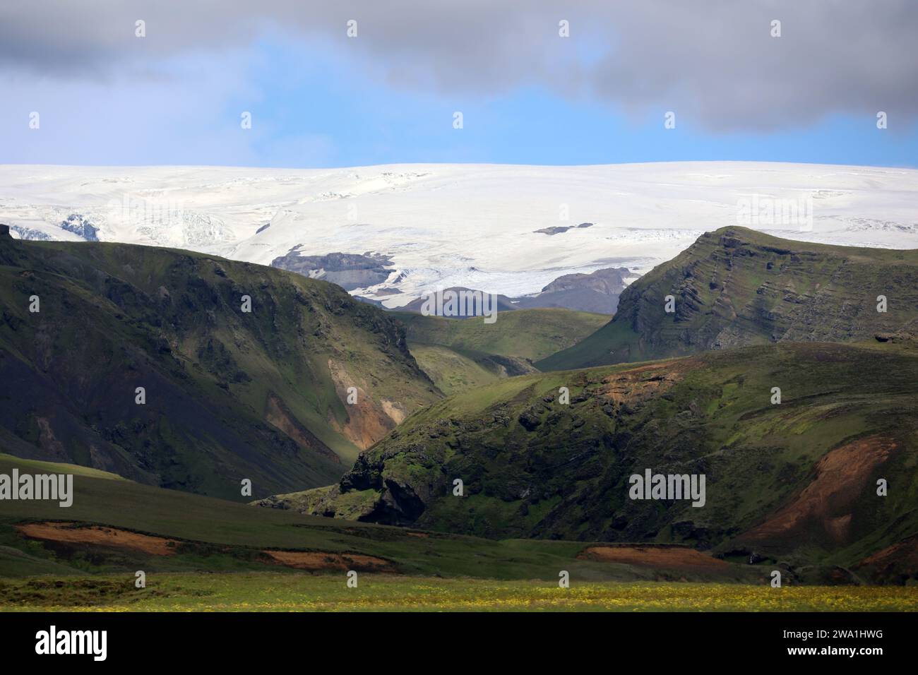 View of the Katla Volcano-Iceland Stock Photo - Alamy
