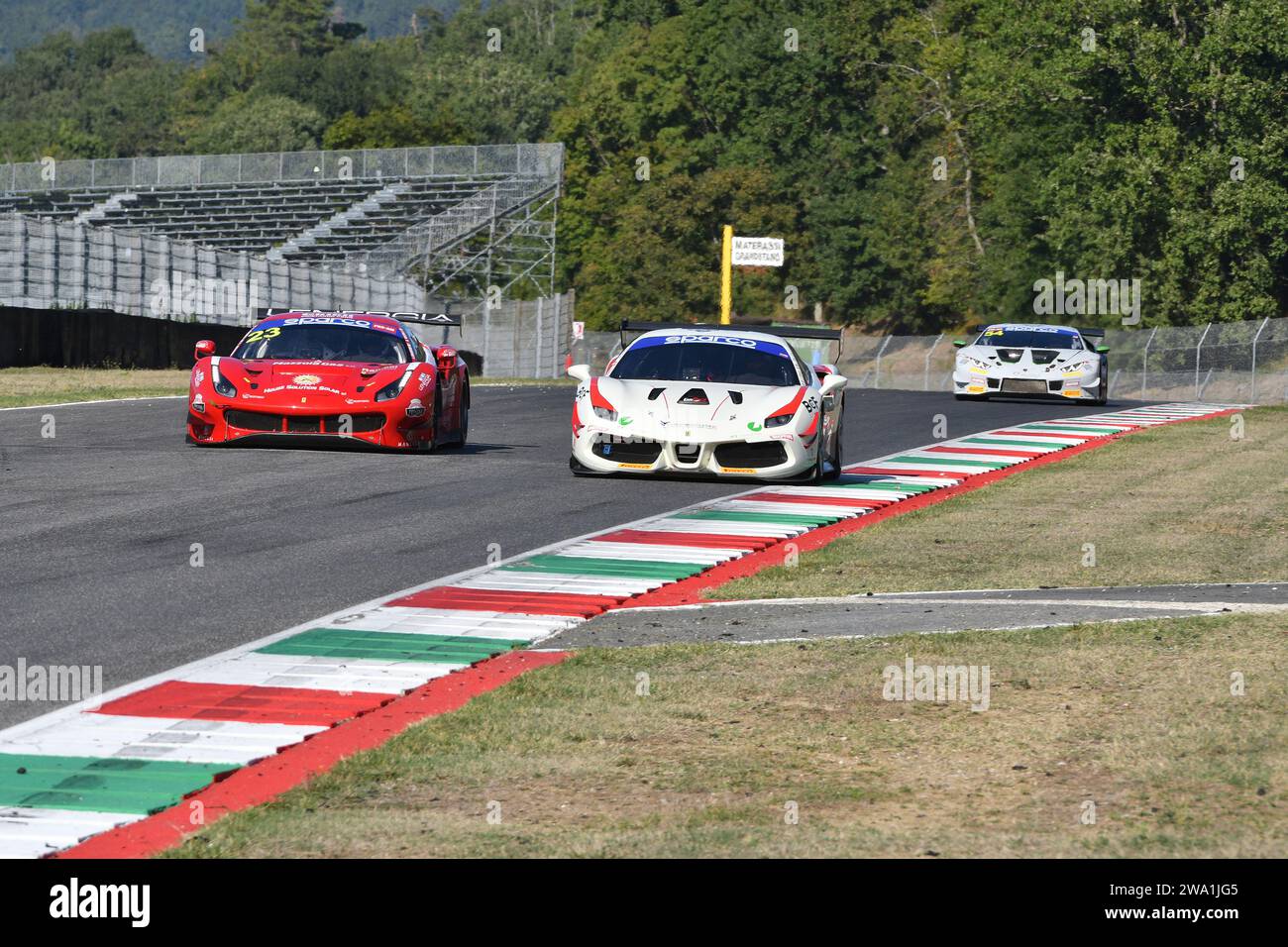 Scarperia, 29 September 2023: Ferrari 488 of team Best Lap drive by Mazzola Rocco and Coluccio ...