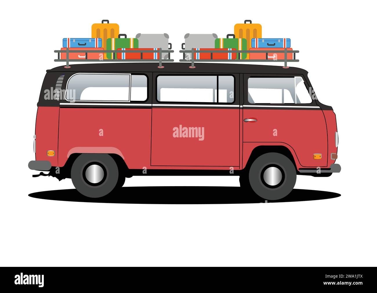 Mini van bus Stock Vector Images - Alamy