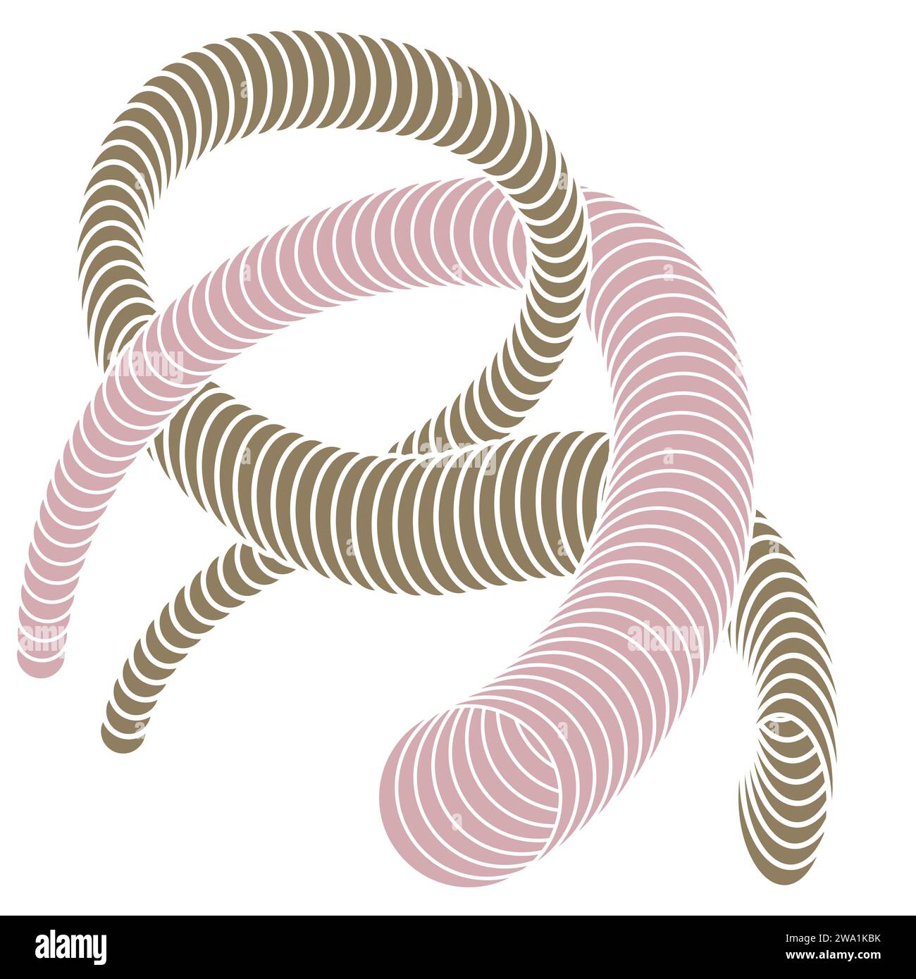 The spiral. The interweaving of two elements. A design element for ...