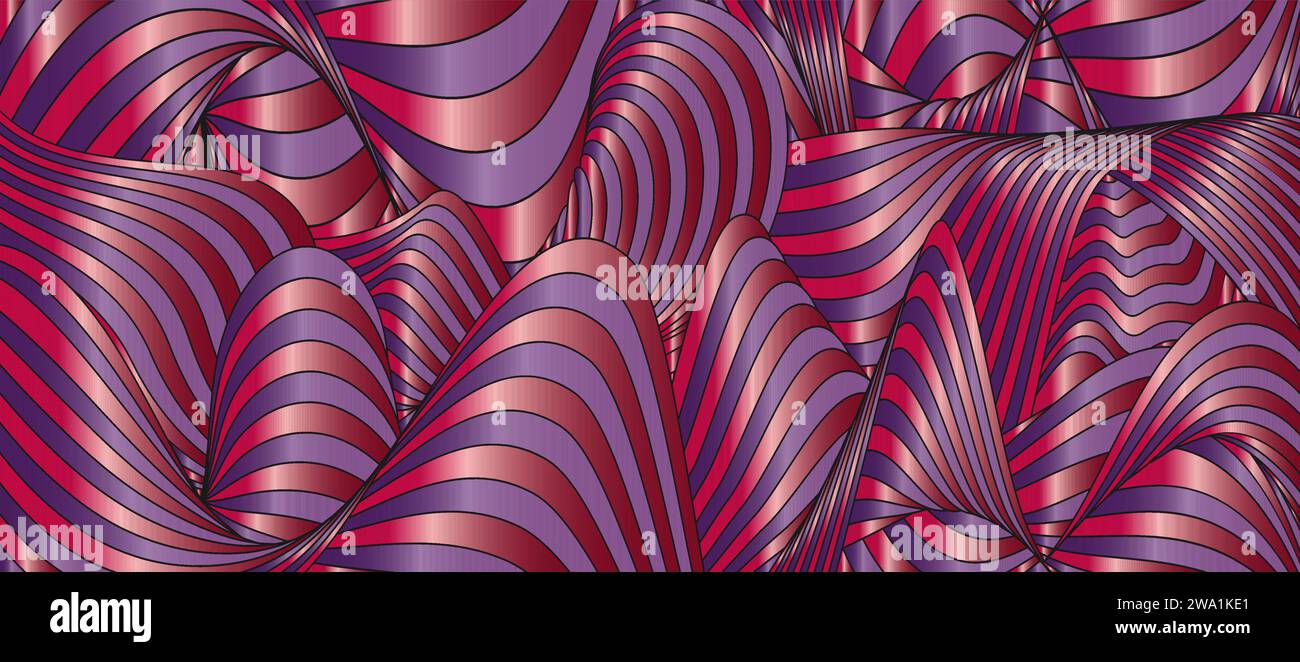 Gradient pattern of wavy lines. Colorful background for creative design ...