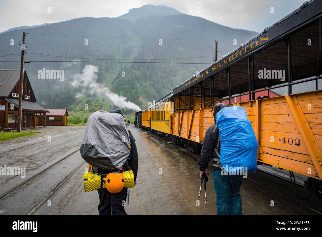 Boarding The Durango Silverton Narrow Gauge Railroad To Chicago Basin ...