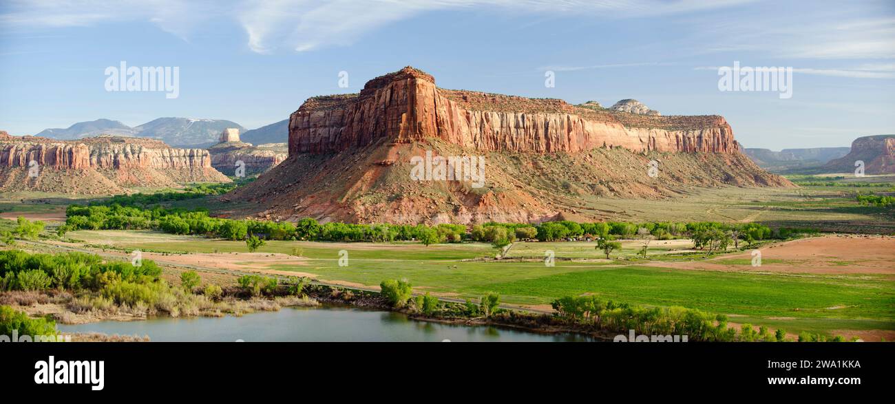 A ranch in Utah with the Sundial behind, on Indian Creek near ...