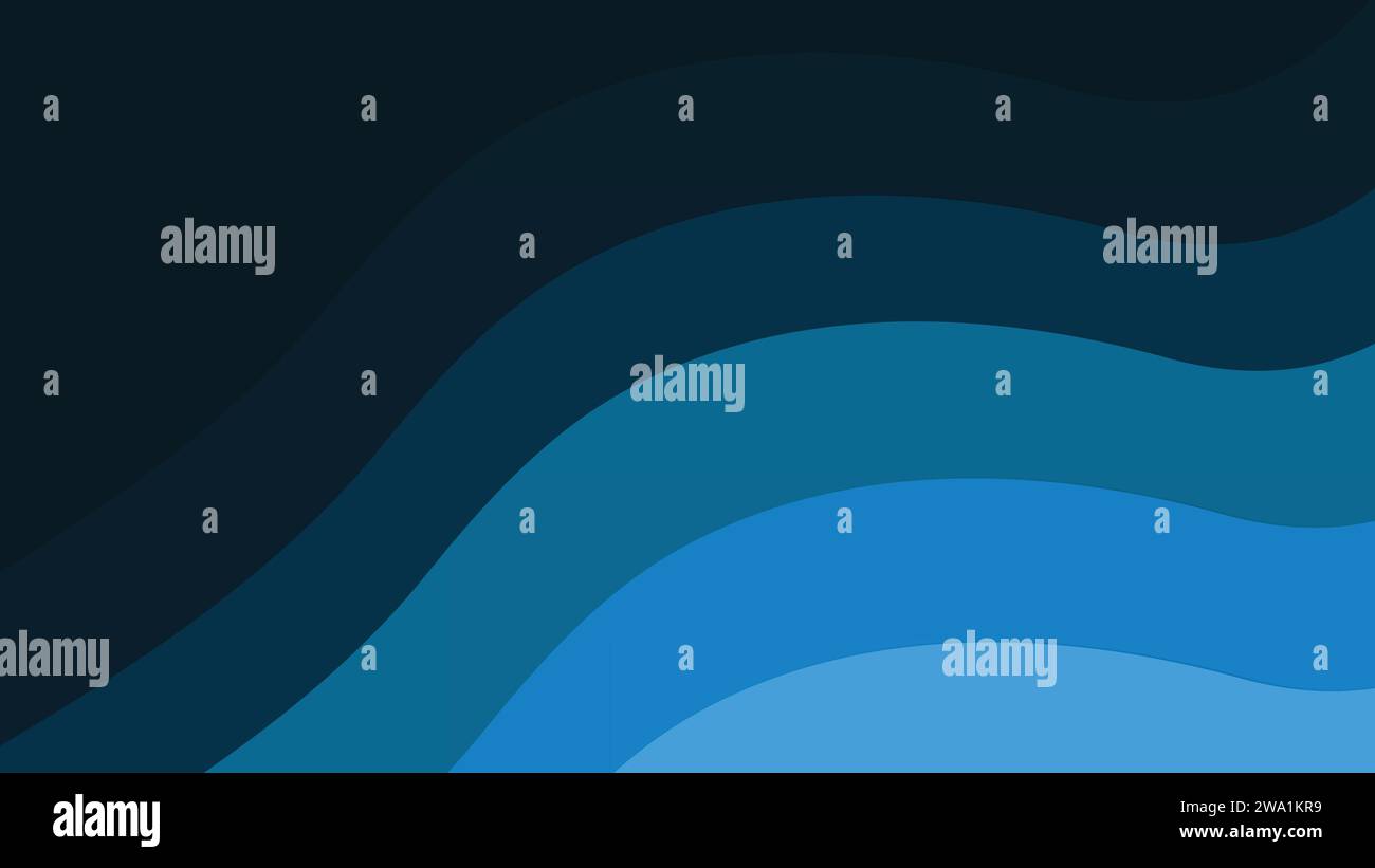 Background with color lines and waves. Different shades and thickness ...