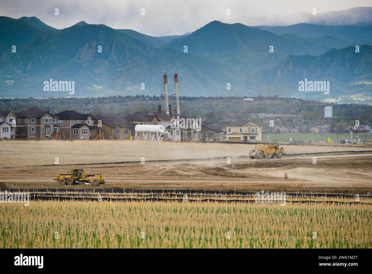 Residential construction site in Erie, Colorado, USA Stock Photo - Alamy