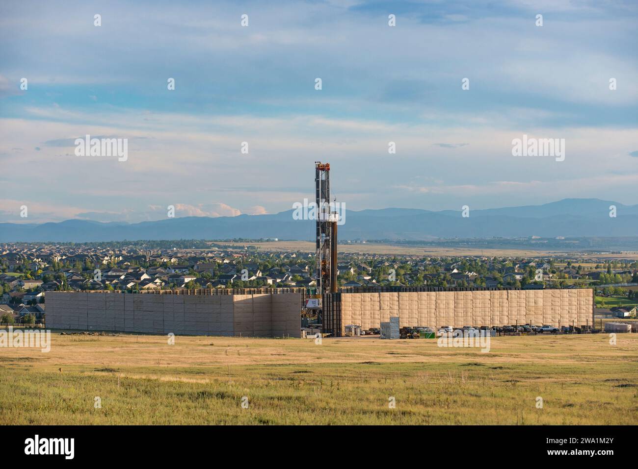 Oil and gas drilling, Erie, Colorado, USA Stock Photo - Alamy